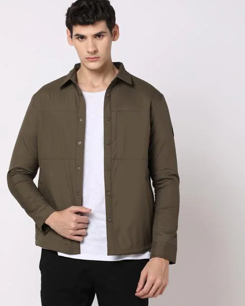 Buy Slim Fit Button-Down Jacket Online at Best Prices in India - JioMart.