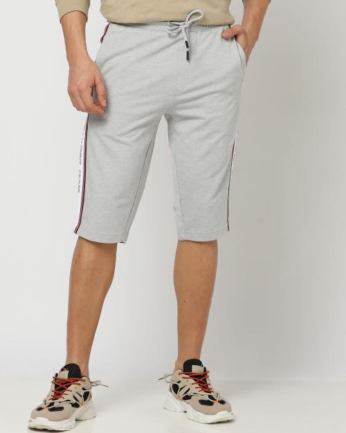 Buy Herringbone Pattern Bermuda Shorts Online at Best Prices in India ...