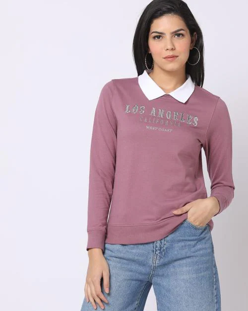 Buy Typographic Print Sweatshirt Online at Best Prices in India - JioMart.