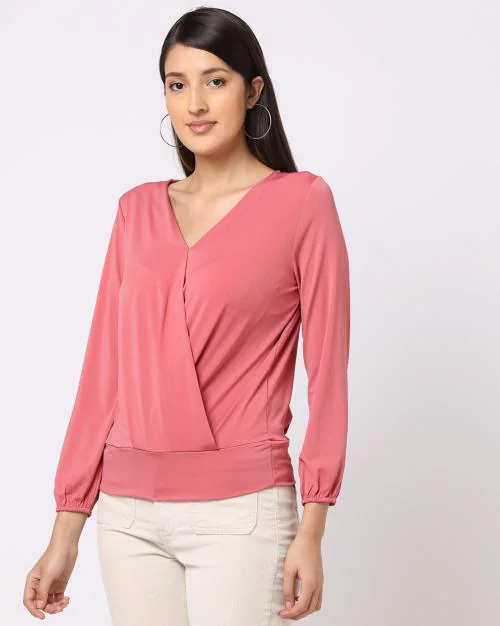 Buy V-Neck Wrap Top Online at Best Prices in India - JioMart.