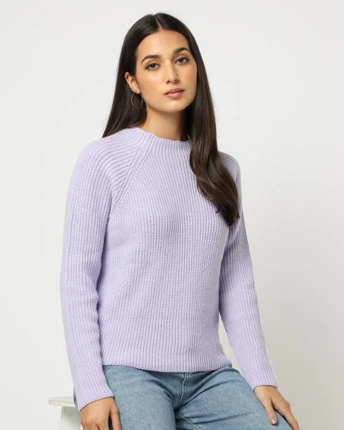 Buy Ribbed Round-Neck Pullover Online at Best Prices in India - JioMart.