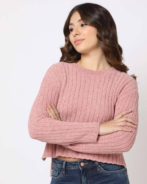 Buy Striped Round-Neck Pullover Online at Best Prices in India - JioMart.