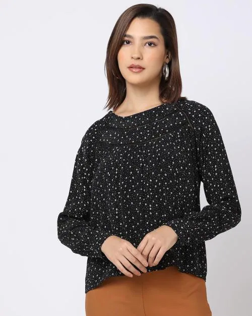 Buy Printed Raglan Sleeves Top Online at Best Prices in India - JioMart.