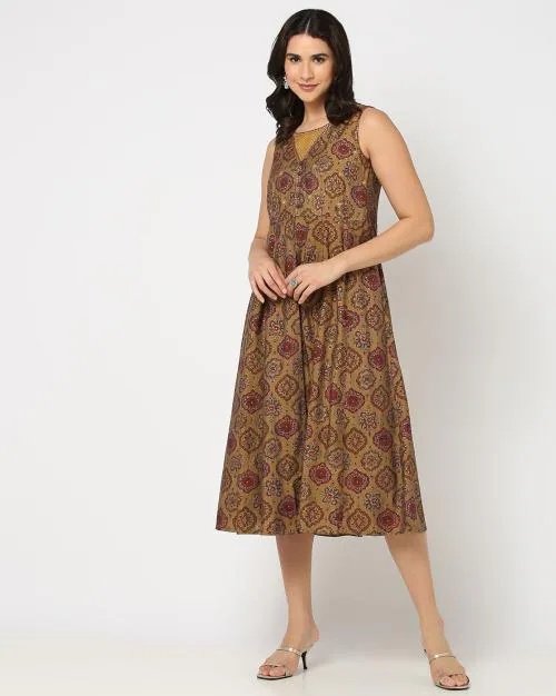 Buy Printed A-Line Dress Online at Best Prices in India - JioMart.