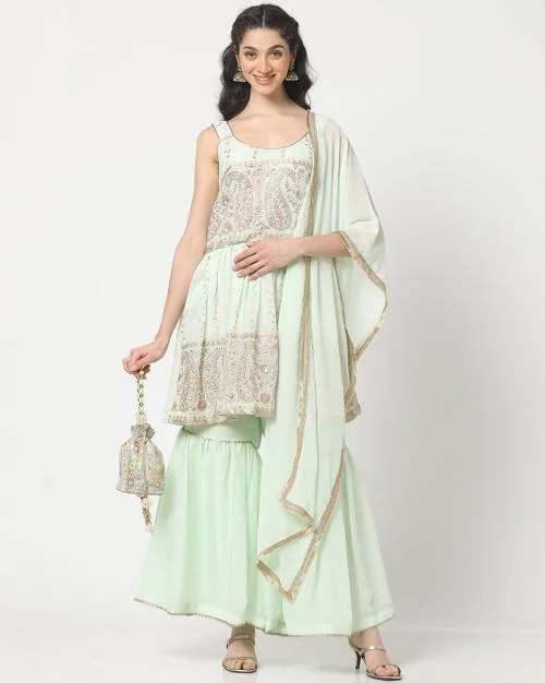 Buy Women Embroidered Sharara Set Online at Best Prices in India - JioMart.