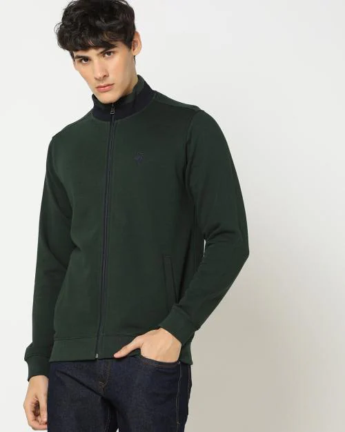 Buy Zip-Front Sweatshirt with Insert Pockets Online at Best Prices in ...