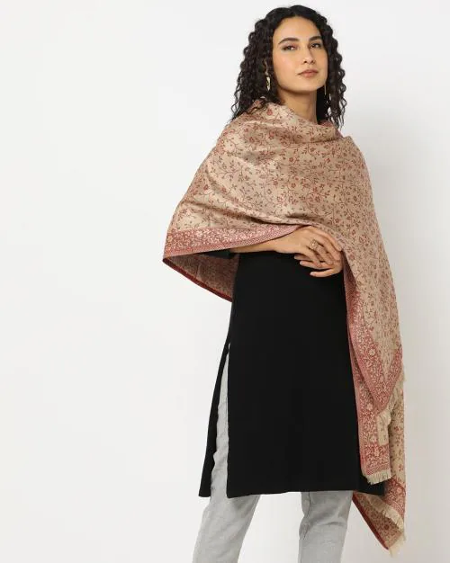 Buy Floral Woven Acrylic Stole Online at Best Prices in India - JioMart.