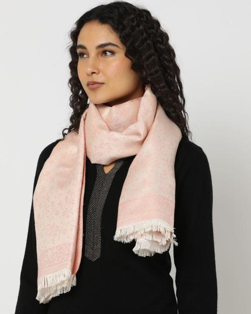 Buy Floral Woven Acrylic Stole Online at Best Prices in India - JioMart.