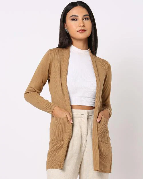 Buy Ribbed Regular Fit Cardigan Online at Best Prices in India - JioMart.
