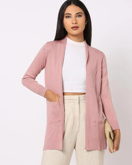 Buy Ribbed Regular Fit Cardigan Online at Best Prices in India - JioMart.