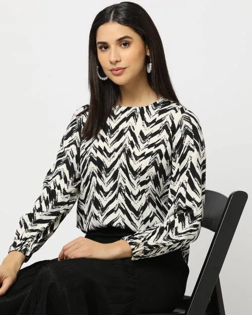 Buy Chevron Print Top Online at Best Prices in India - JioMart.