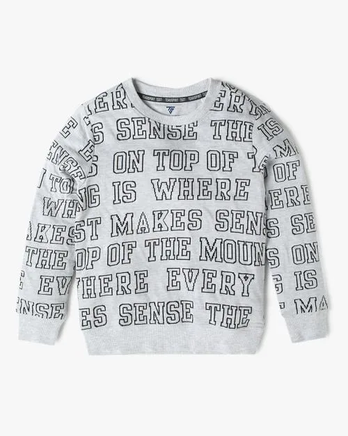 Buy Typographic Print Sweatshirt Online at Best Prices in India - JioMart.