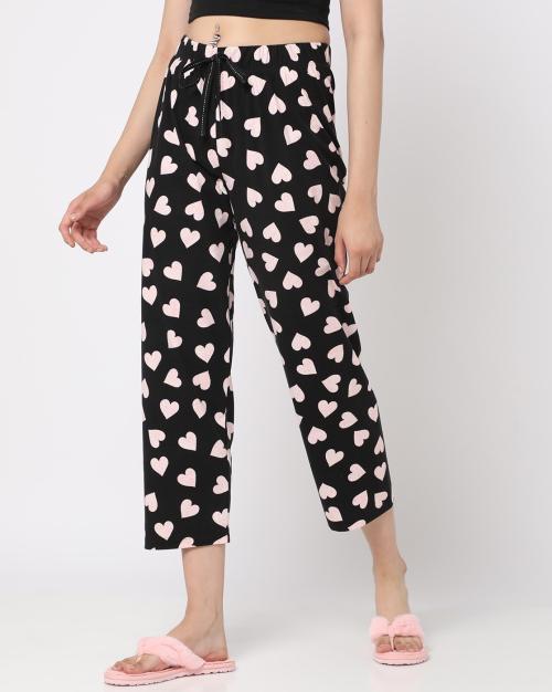 Buy Heart Print Flannel Pyjamas Online at Best Prices in India - JioMart.