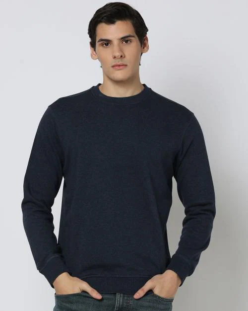 Buy Slim Fit Crew-Neck Sweatshirt Online at Best Prices in India - JioMart.
