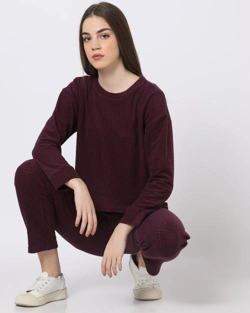 Buy Regular Fit Round-Neck Sweatshirt Online at Best Prices in India ...