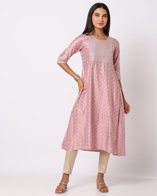 Buy Floral Pattern A-Line Kurta Online at Best Prices in India - JioMart.