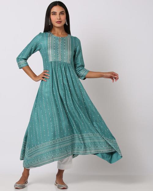 Buy Printed Flared Kurta Online at Best Prices in India - JioMart.