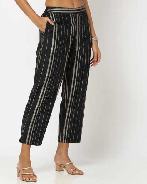 Buy Striped Pants with Elasticated Waistband Online at Best Prices in India - JioMart.