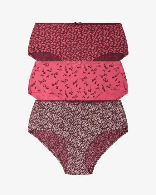 Buy Pack of 3 Cotton High Rise Hipster Panty Online at Best Prices in ...