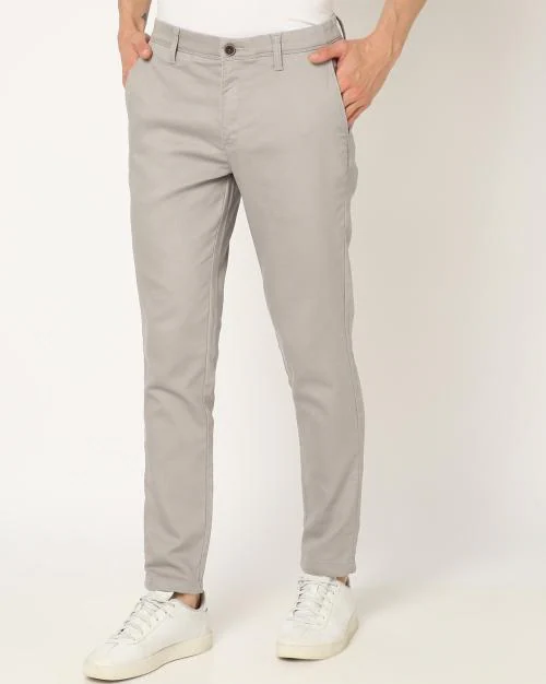 Buy Men Low-Rise Cropped Fit Chinos Online at Best Prices in India ...