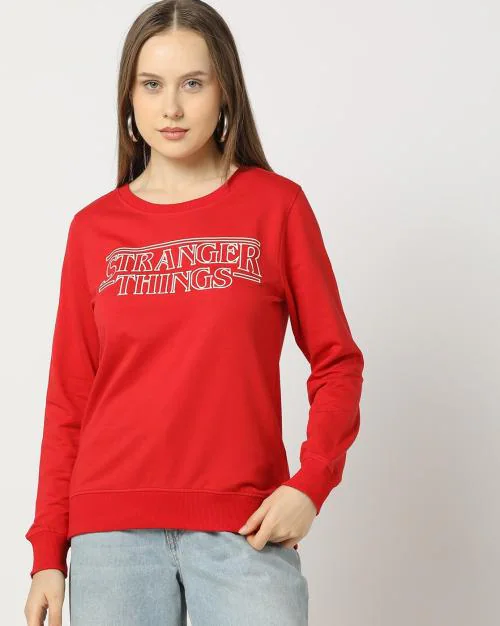 Buy Stranger Things - Women Stranger Things Relaxed Fit Sweatshirt ...