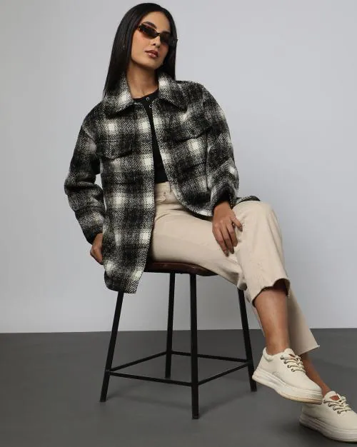 Buy Checked Oversized Shacket Online at Best Prices in India - JioMart.