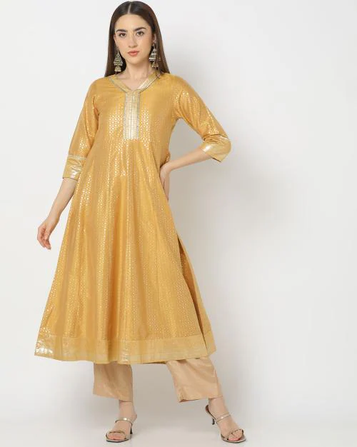 Buy Women Woven Flared Kurta Online at Best Prices in India - JioMart.