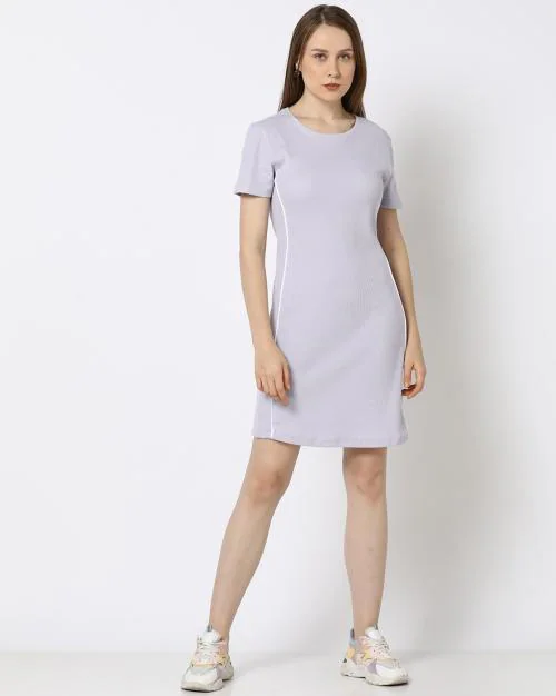 Buy Women Ribbed A-Line Dress Online at Best Prices in India - JioMart.