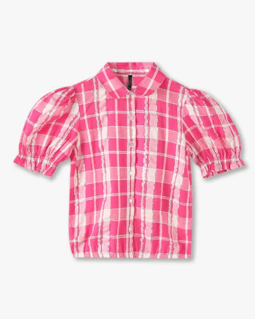 Buy Girls Checked Regular Fit Shirt Online at Best Prices in India ...