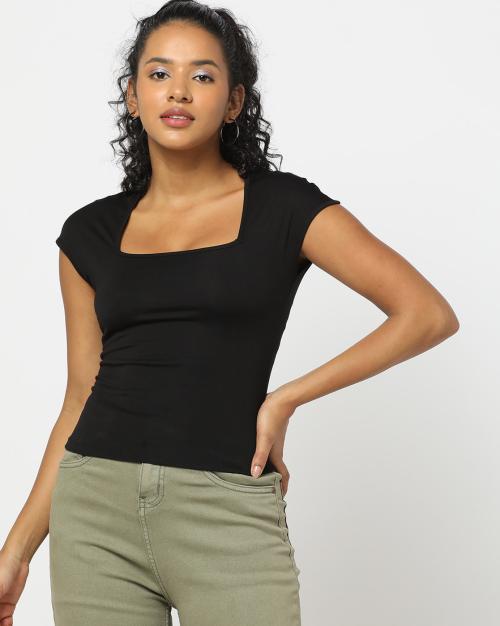 Buy Women Slim Fit Top Online at Best Prices in India - JioMart.