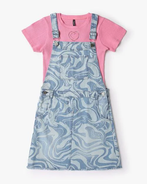 Buy Girls Printed Pinafore Set Online at Best Prices in India - JioMart.