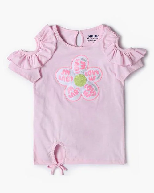 Buy Girls Cold-Shoulder Top Online at Best Prices in India - JioMart.