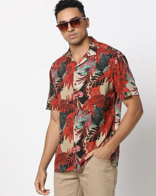 Buy Men Leaf Print Regular Fit Shirt Online at Best Prices in India - JioMart.