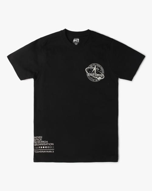 Buy Boys ISRO Print Relaxed Fit Crew-Neck T-Shirt Online at Best Prices ...