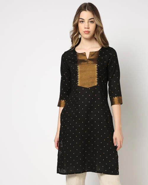 Buy Women Buta Woven Straight Kurta Online at Best Prices in India ...