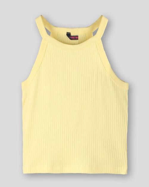 Buy Girls Varigated Ribbed Regular Fit Round-Neck Singlet Online at Best Prices in India - JioMart.