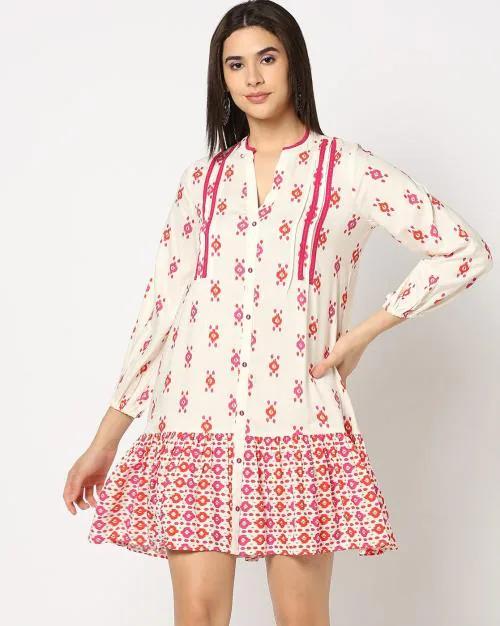 Buy Women Printed A-Line Dress Online at Best Prices in India - JioMart.