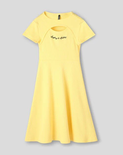 Buy Girls Ribbed A-Line Dress Online at Best Prices in India - JioMart.