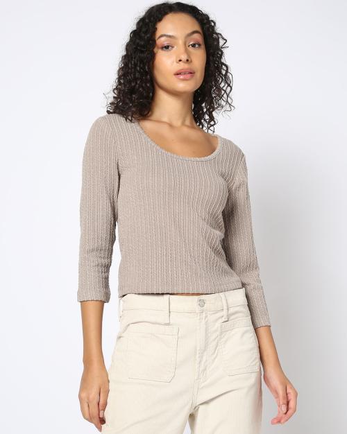 Buy Women Striped Regular Fit Top Online at Best Prices in India - JioMart.