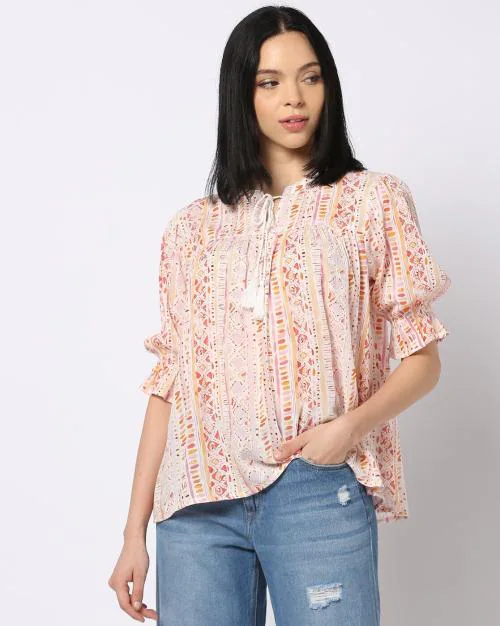 Buy Women Printed Regular Fit Top Online at Best Prices in India - JioMart.