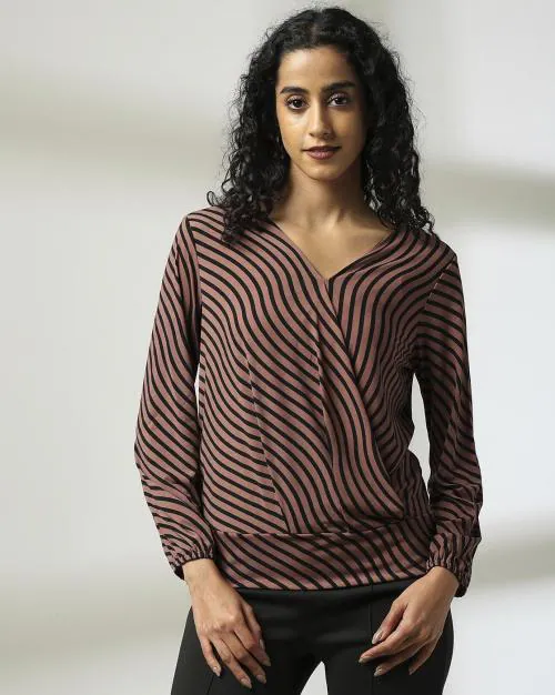 Buy Women Striped Relaxed Fit Top Online at Best Prices in India - JioMart.