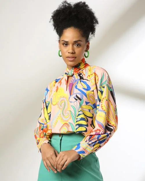 Buy Women Paisley Print Regular Fit Top Online at Best Prices in India ...