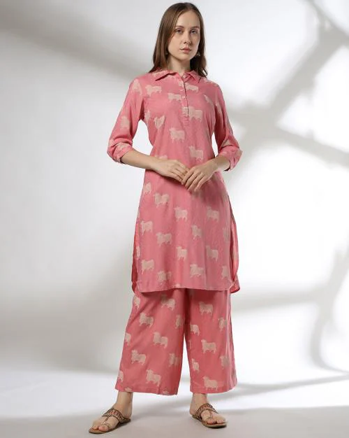 Buy Women Printed Top with Palazzos Online at Best Prices in India ...