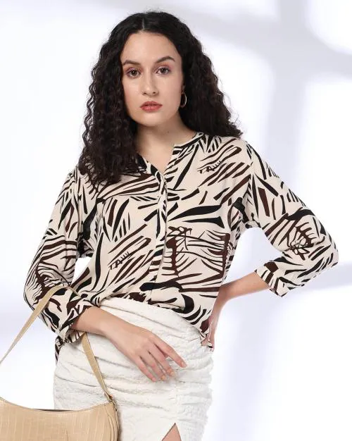 Buy Women Print Relaxed Fit Top Online at Best Prices in India - JioMart.