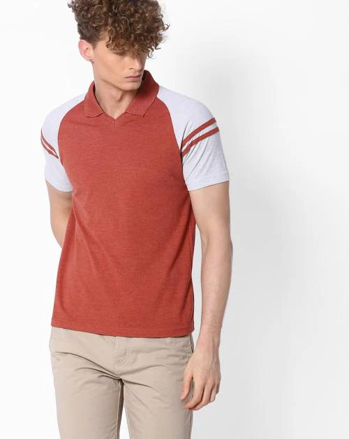 Buy Polo T-shirt with Raglan Sleeves Online at Best Prices in India ...