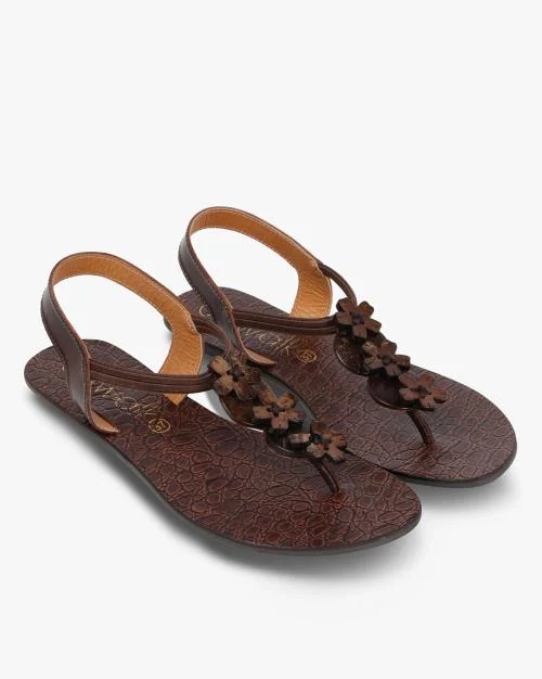 Buy Genuine Leather Slingback Sandals Online at Best Prices in India ...