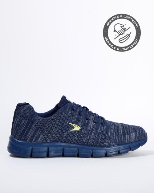 Buy Washable Lace-Up Sports Shoes with Mesh Panelling Online at Best ...