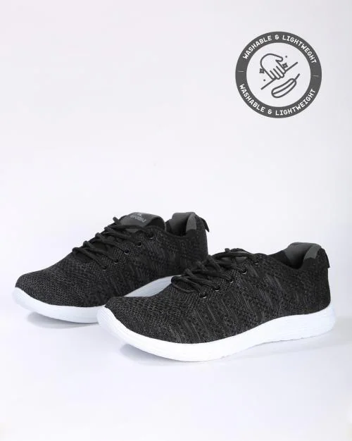 Buy Washable Knitted Lace-Up Shoes with Pull-Up Tabs Online at Best ...