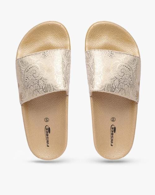 Buy Metallic Flat Sliders Online at Best Prices in India - JioMart.