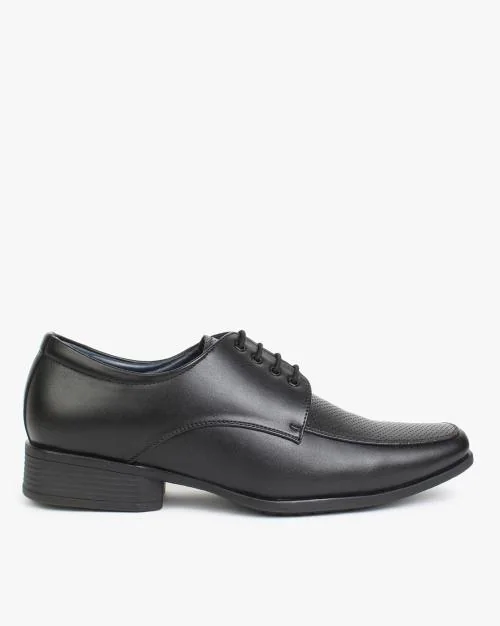 Buy Perforated Square-Toe Derby Shoes Online at Best Prices in India ...